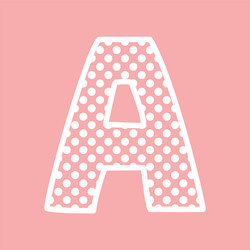A letter pink bling Royalty Free Vector Image - VectorStock