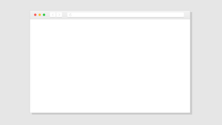 Blank dark mode web browser window Royalty Free Vector Image