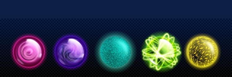 Fantasy glowing orb with magic power Royalty Free Vector