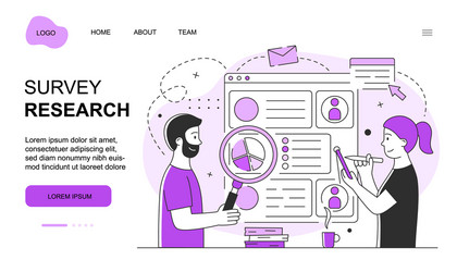 Satisfaction survey Royalty Free Vector Image - VectorStock