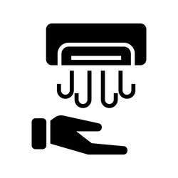Hand dryer icon Royalty Free Vector Image - VectorStock