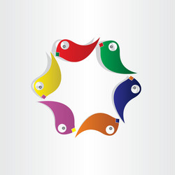 Birds Circle Vector Images (over 15,000)