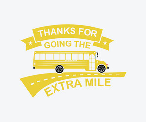 Thanks for going extra mile Royalty Free Vector Image