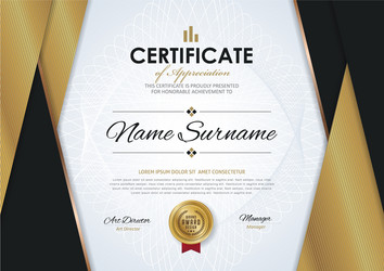 Certificate 507 Royalty Free Vector Image - VectorStock
