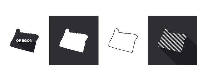 Oregon State Shape Vector Images (over 400)