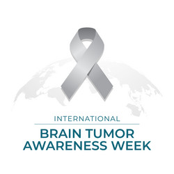 Flyers promoting international brain tumor Vector Image