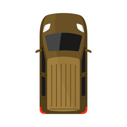 Mini van top view Royalty Free Vector Image - VectorStock