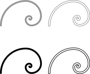 Spiral golden section ratio proportion Royalty Free Vector