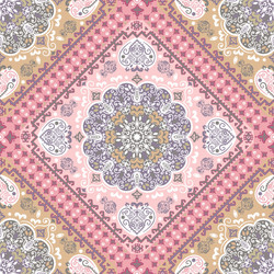 Turkish rug style seamless pattern Royalty Free Vector Image