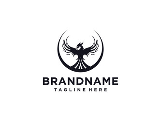 Phoenix logo design template Royalty Free Vector Image