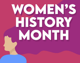 Womens history month march 2024 Royalty Free Vector Image