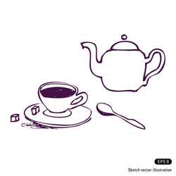 Spitting tea Royalty Free Vector Image - VectorStock