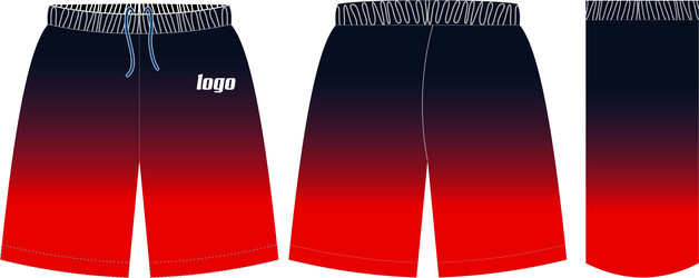 Sport shorts design template set Royalty Free Vector Image