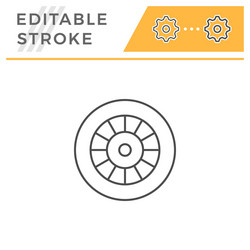 Bicycle wheel stroke high quality Royalty Free Vector Image
