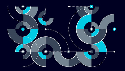 Abstract tech engineering draft background Vector Image