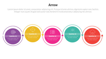 Arrow or arrows stage infographics template Vector Image