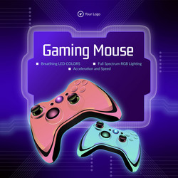 Banner design of playstation Royalty Free Vector Image