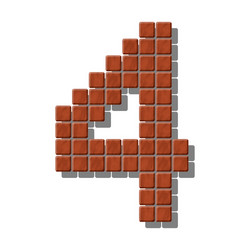 Pixelated Number Vector Images (over 4,200)