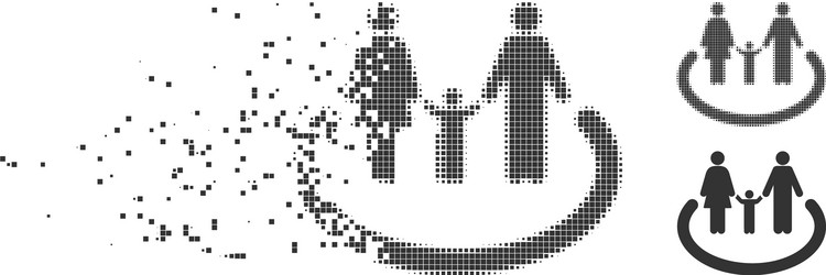 Disintegration of the Family Vector Images (over 260)