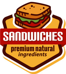 Sandwich logo icon Royalty Free Vector Image - VectorStock