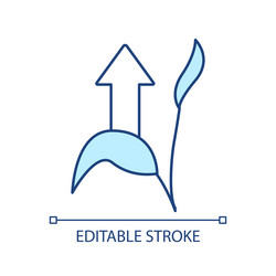 Grass with arrow icon logo design template Vector Image