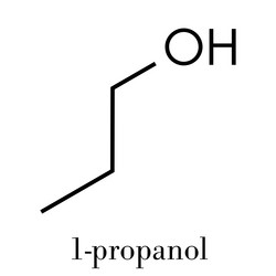 1 Propanol Skeletal Structure