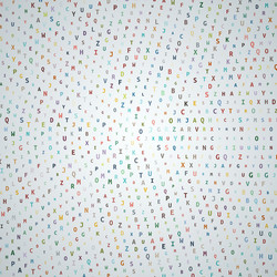 Falling random letters alphabet beautiful Vector Image