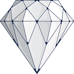 Diamond shape icon Royalty Free Vector Image - VectorStock