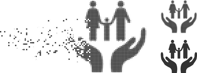 Disintegration of the Family Vector Images (over 260)