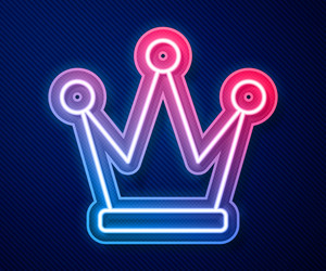 Blue Neon Crown Vector Images (over 310)