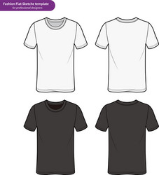 Mens t shirt for template fashion casual Vector Image