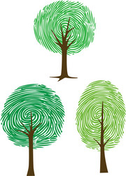 Fingerprint Tree Vector Images (over 200)