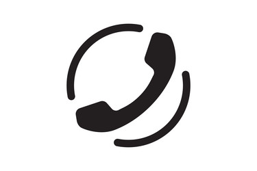 Phone icon telephone call pictogram isolated Vector Image