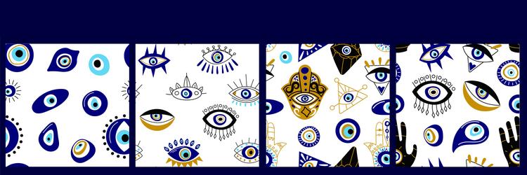 Set of turkish eye Royalty Free Vector Image - VectorStock