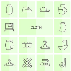 Cloth icons Royalty Free Vector Image - VectorStock
