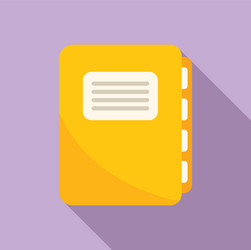 Folder service icon flat help support Royalty Free Vector