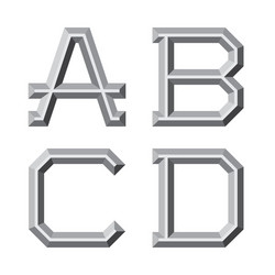 Faceted Font Vector Images (over 620)