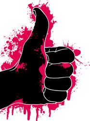 Abstract of aggression Royalty Free Vector Image