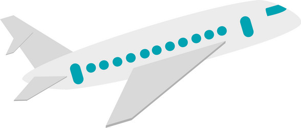 Airplane jet taking off Royalty Free Vector Image