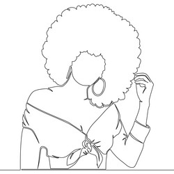 Afro Line Drawing Vector Images (over 1,400)