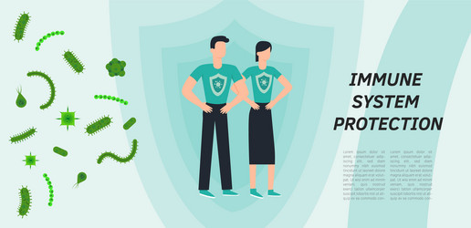 Immune system icon logo health bacteria Royalty Free Vector