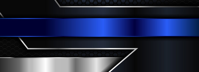 Tech futuristic navy background with silver Vector Image