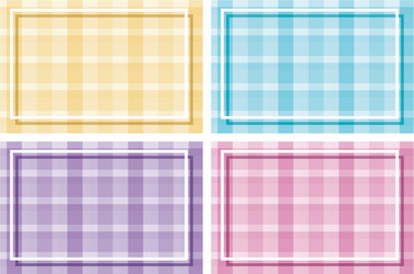 Border template with different food in the plates Vector Image