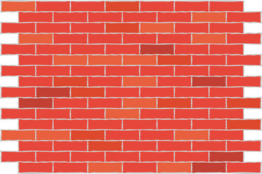 Colorful cartoon brick wall Royalty Free Vector Image