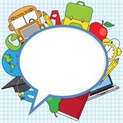 Poster for school Royalty Free Vector Image - VectorStock