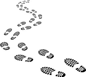 Footprints Royalty Free Vector Image - VectorStock