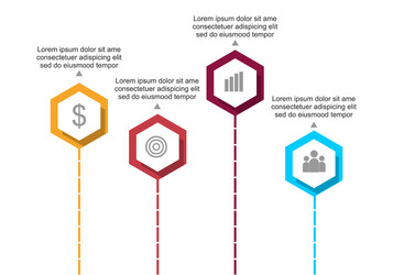 Infographic business logo Royalty Free Vector Image
