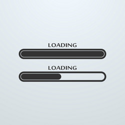 Loading uploading downloading status bar icon Vector Image