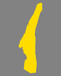 Map of lake starnberg Royalty Free Vector Image