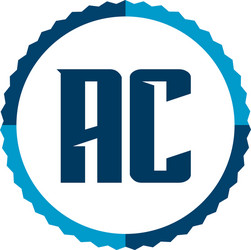 Initial letter logo ac template design Royalty Free Vector